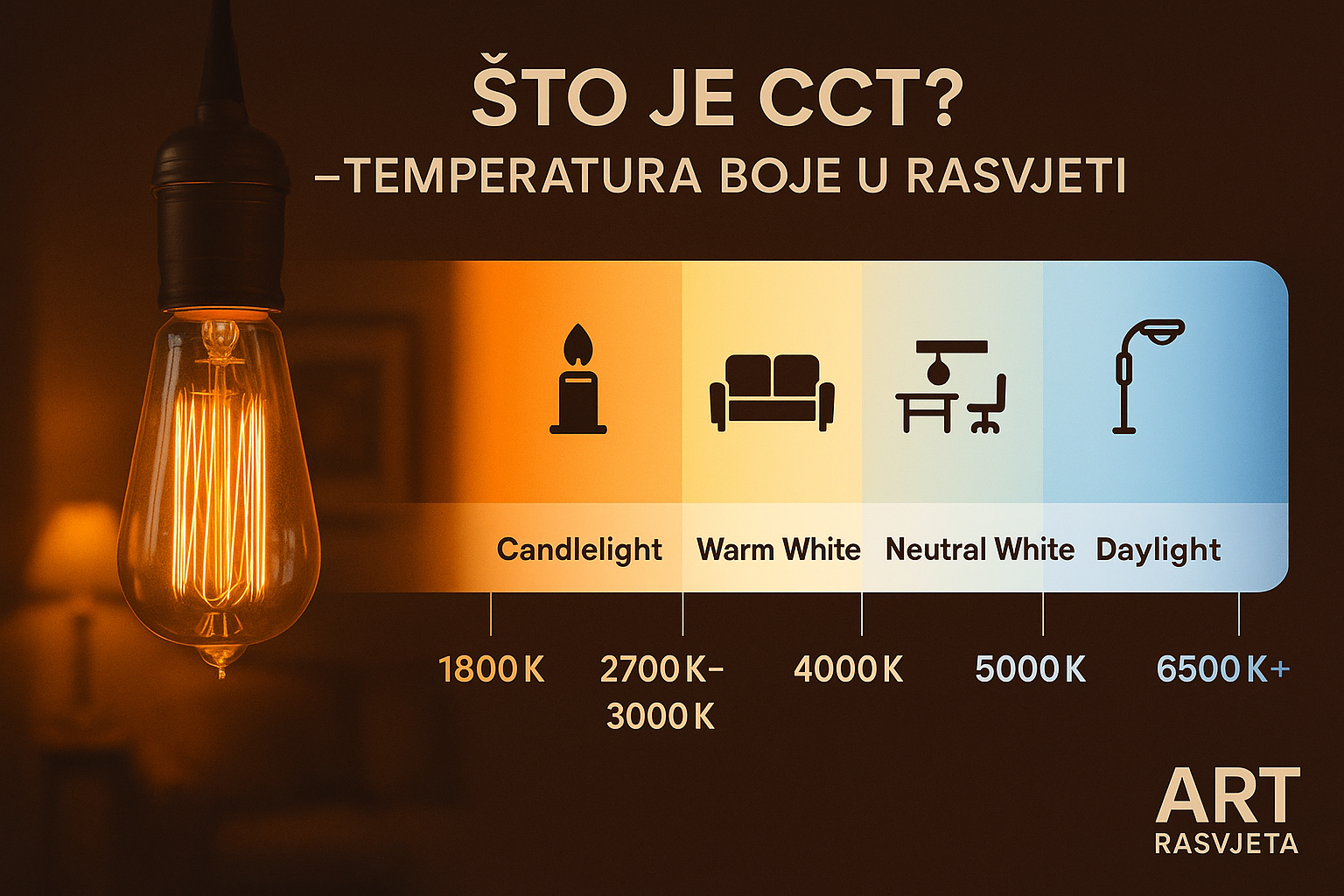 Što je CCT? Kako odabrati idealnu temperaturu boje rasvjete za vaš dom ...